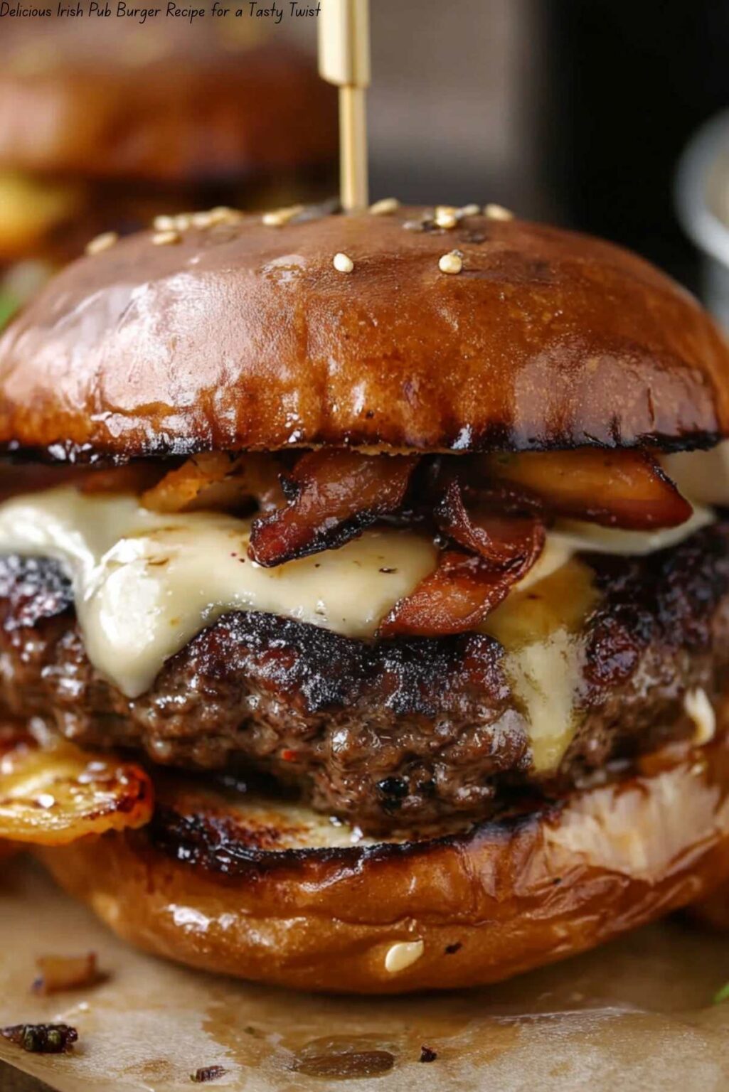 Delicious Irish Pub Burger Recipe for a Tasty Twist | RecipeCoo