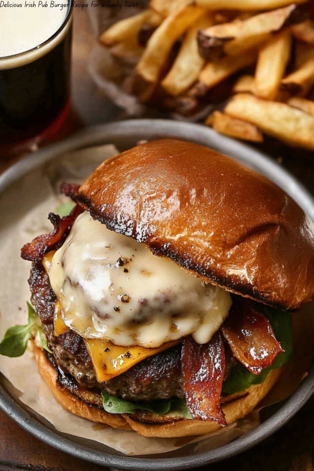 Delicious Irish Pub Burger Recipe for a Tasty Twist | RecipeCoo