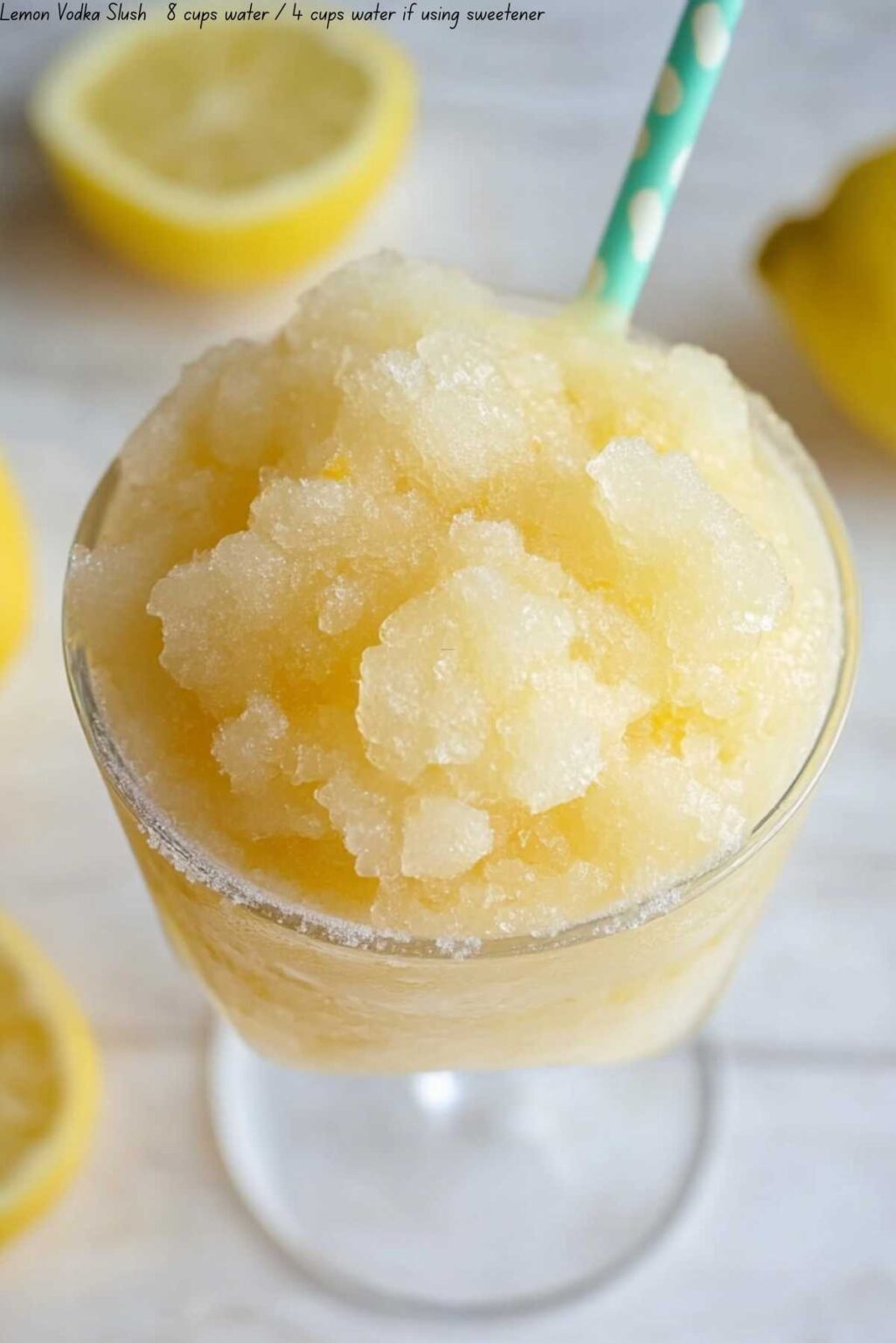 Lemon Vodka Slush | RecipeCoo