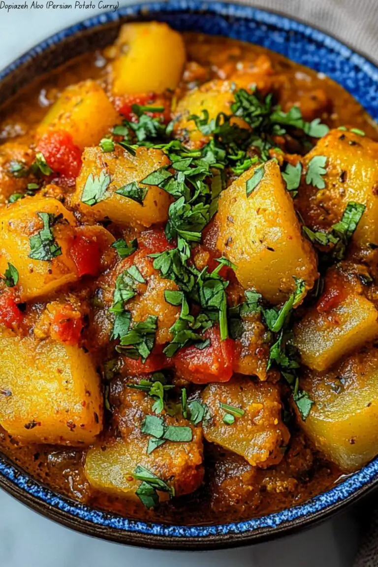 Dopiazeh Aloo (Persian Potato Curry) | RecipeCoo