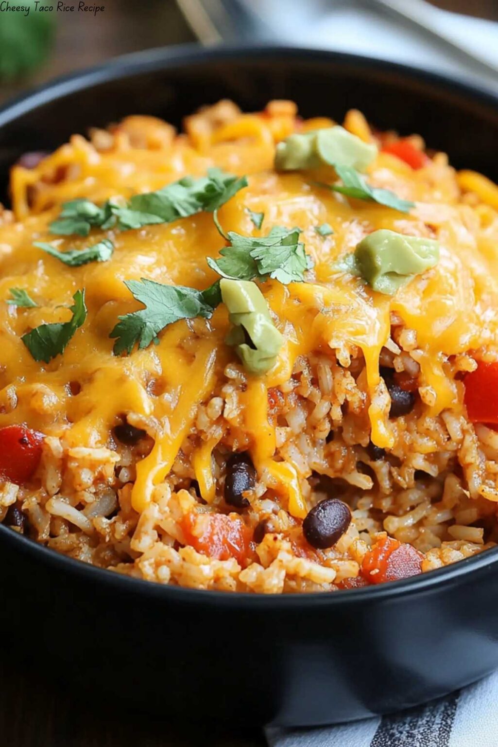 Cheesy Taco Rice Recipe | RecipeCoo