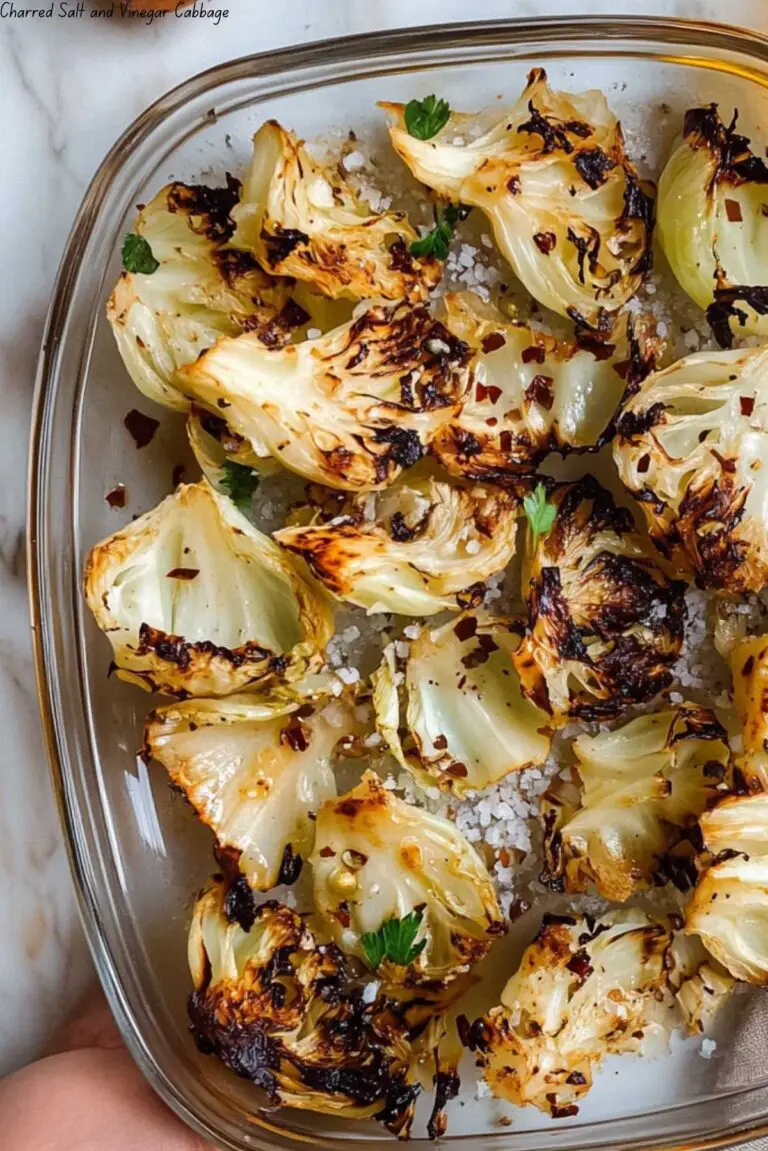 Charred Salt and Vinegar Cabbage | RecipeCoo