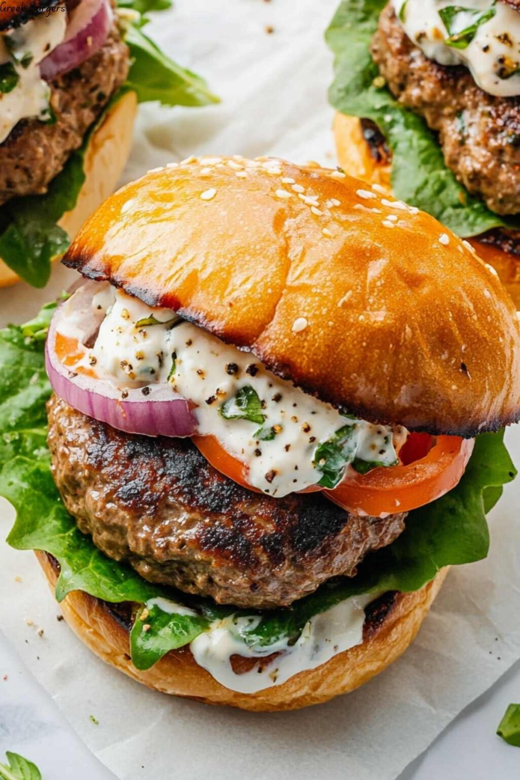 Greek Burgers | RecipeCoo