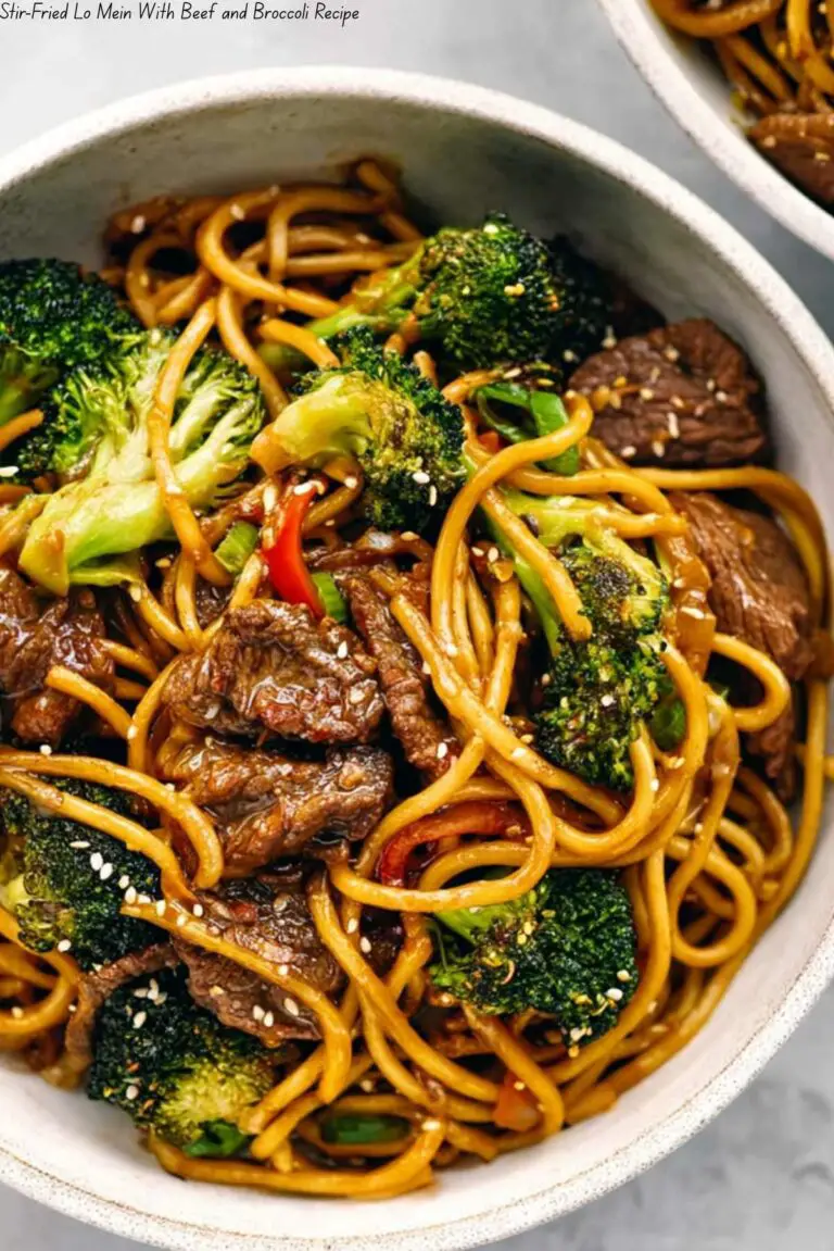 Stir-Fried Lo Mein With Beef and Broccoli Recipe | RecipeCoo