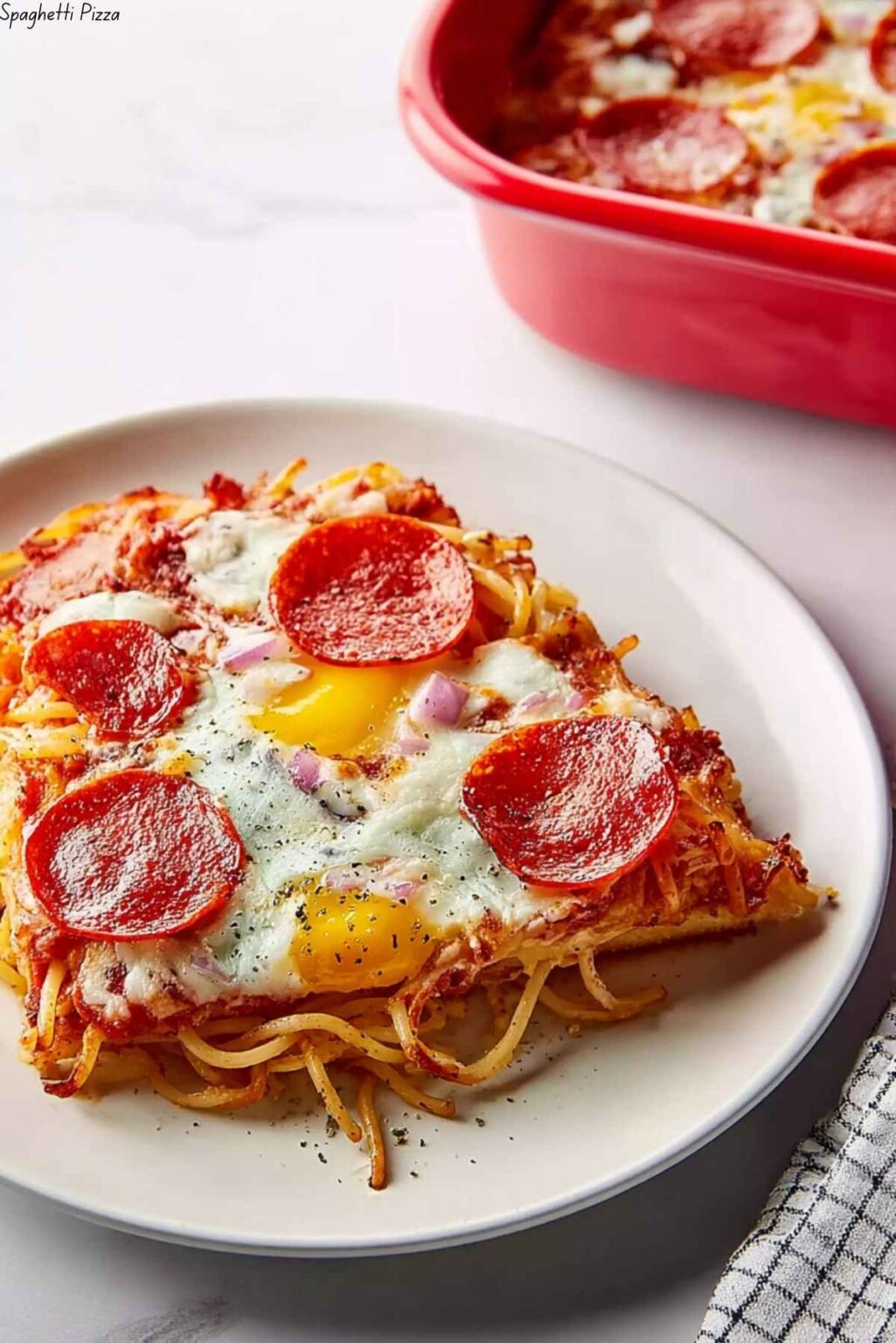 Spaghetti Pizza | RecipeCoo