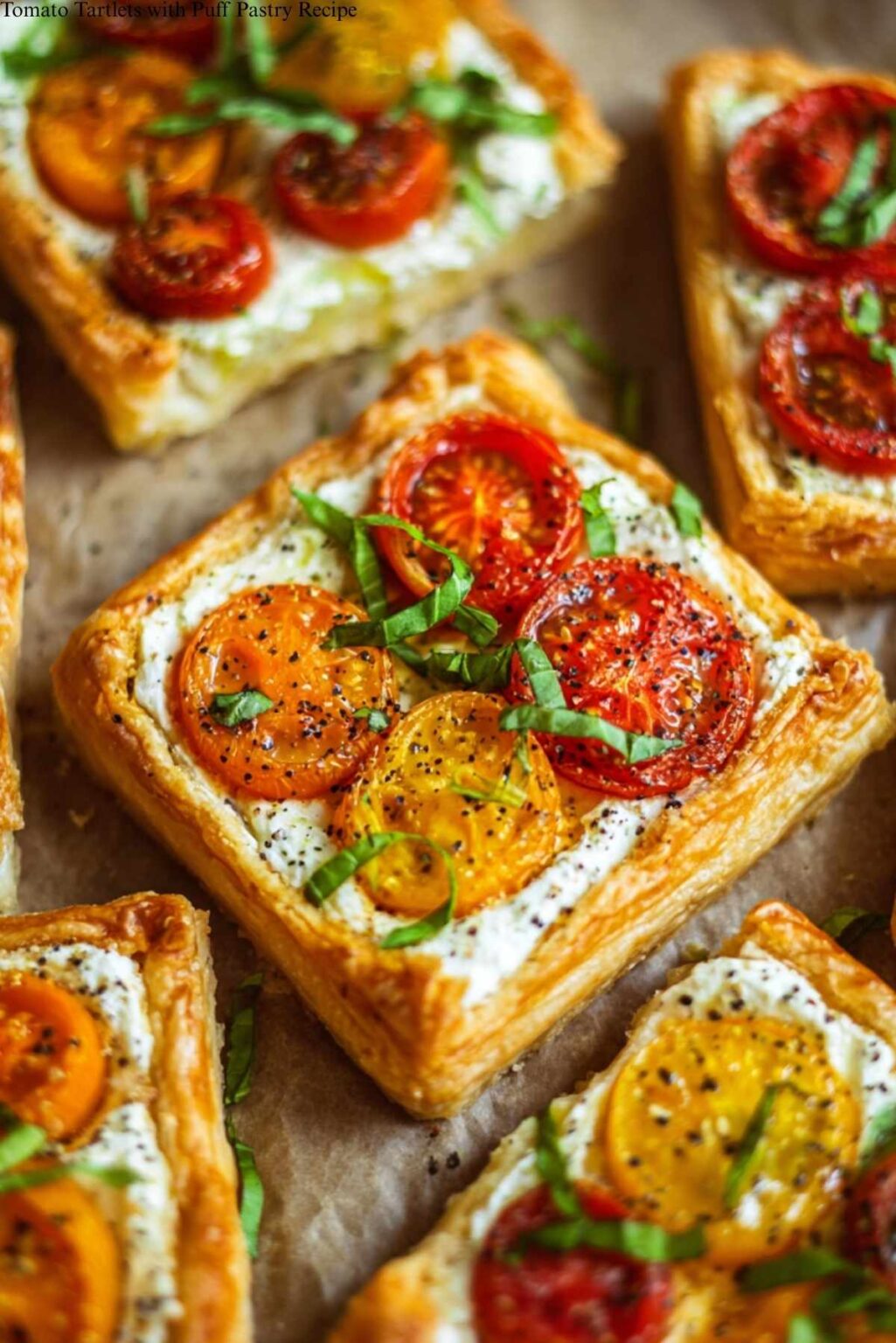 Tomato Tartlets with Puff Pastry Recipe | RecipeCoo